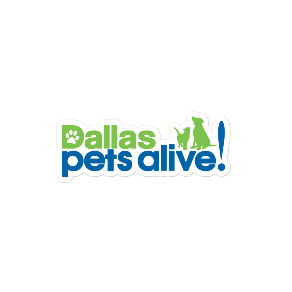 Dallas Pets Alive Logo Sticker – Dallas Pets Alive!